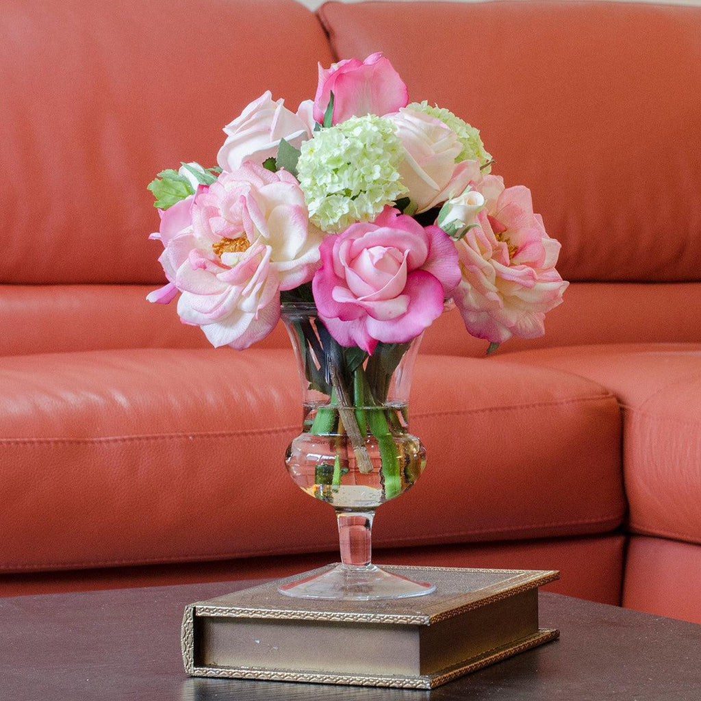 Large Real Touch Orlane Rose Bud Cabbage Rose Arrangement – Flovery LLC