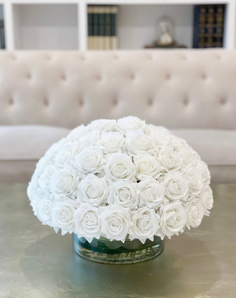 Large 60 Roses Faux Centerpiece – Flovery.com